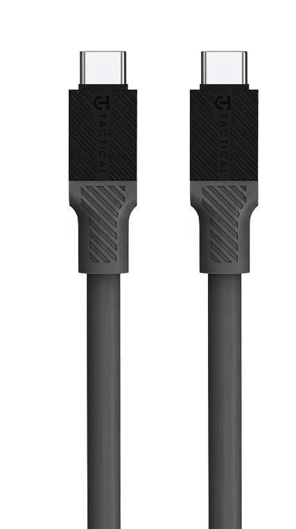 Tactical Fat Man Cable USB-C/USB-C 1m, 60W, Grey | iSpace.cz