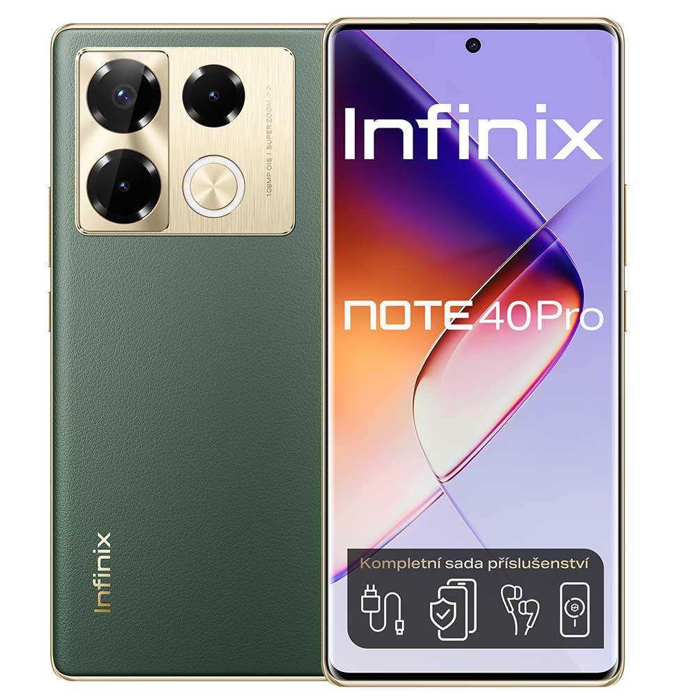 Mobilní telefon Infinix Note 40 Pro 256+12GB Vintage Green | iSpace.cz