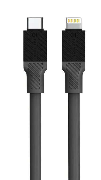 Tactical Fat Man Cable USB-C/Lightning 1m,60W,Grey | iSpace.cz