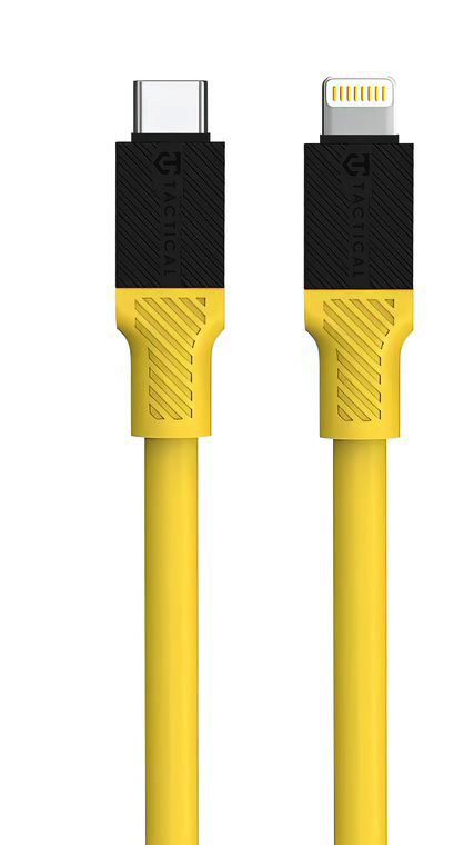 Tactical Fat Man Cable USB-C/Lightning 1m, Yellow | iSpace.cz